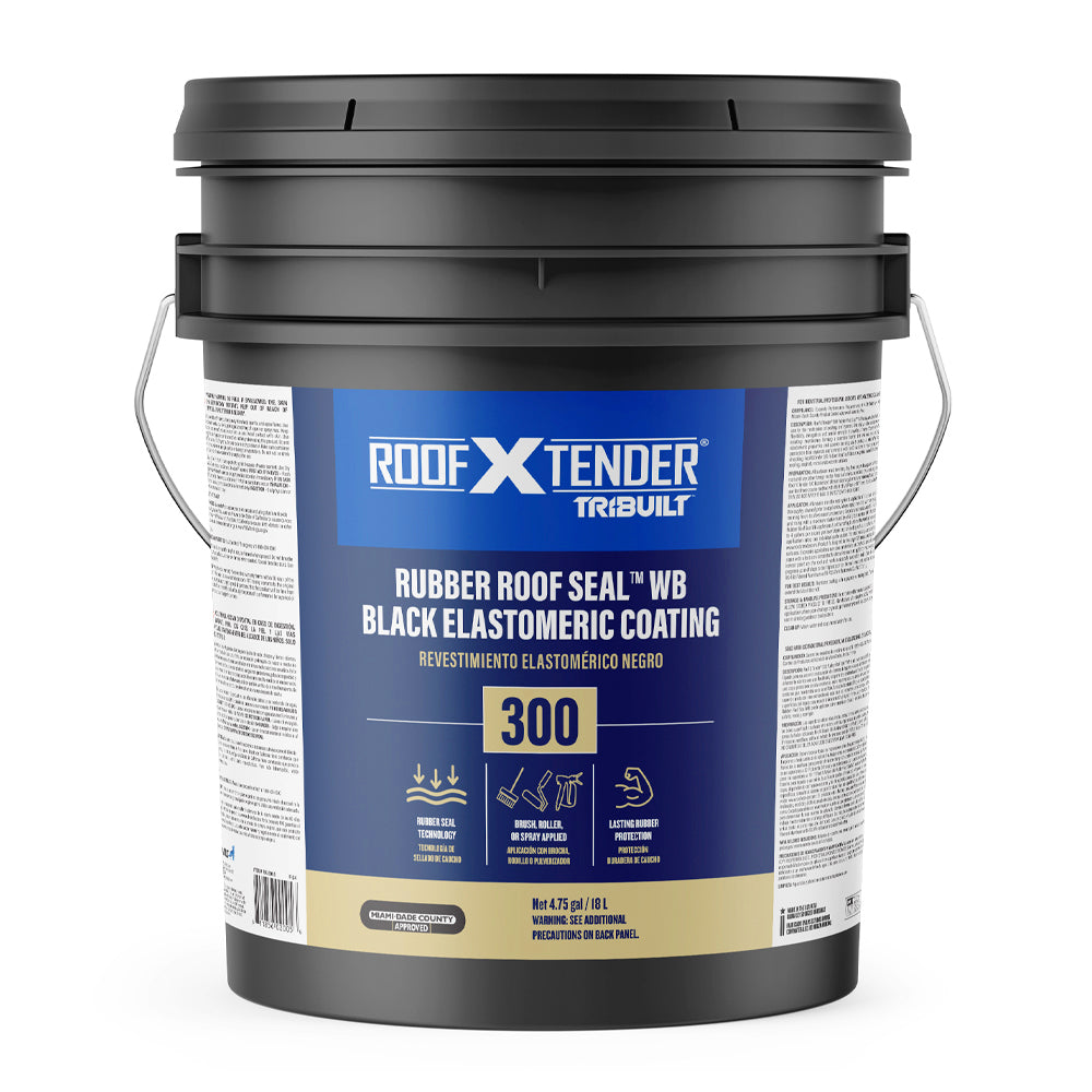 Roof X Tender® 300 Rubber Roof Seal™ WB Black Elastomeric Coating – roofxtender-staging-new